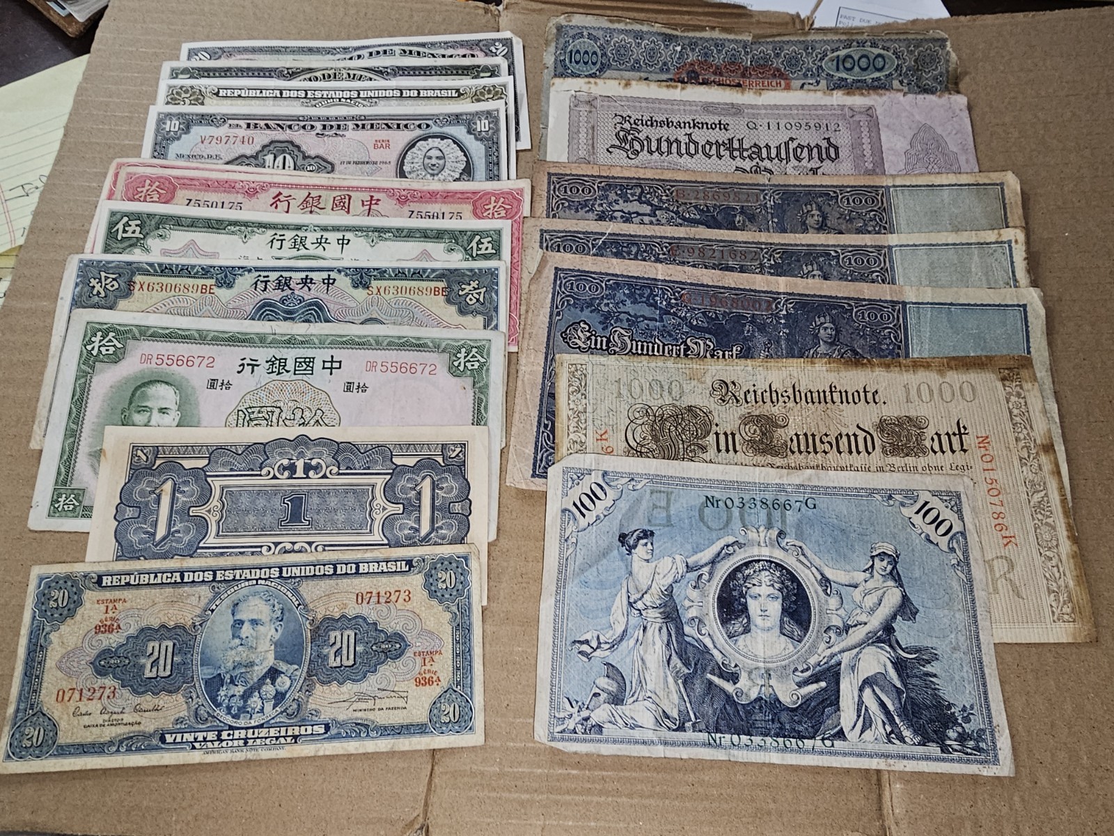 Large Lot of 59 Foreign Currency Money Banknote - Great Assortment ...