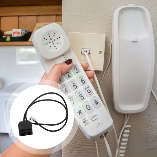 Two Way Telephone Splitter Line Connector Cable Adapter for Telephones ...