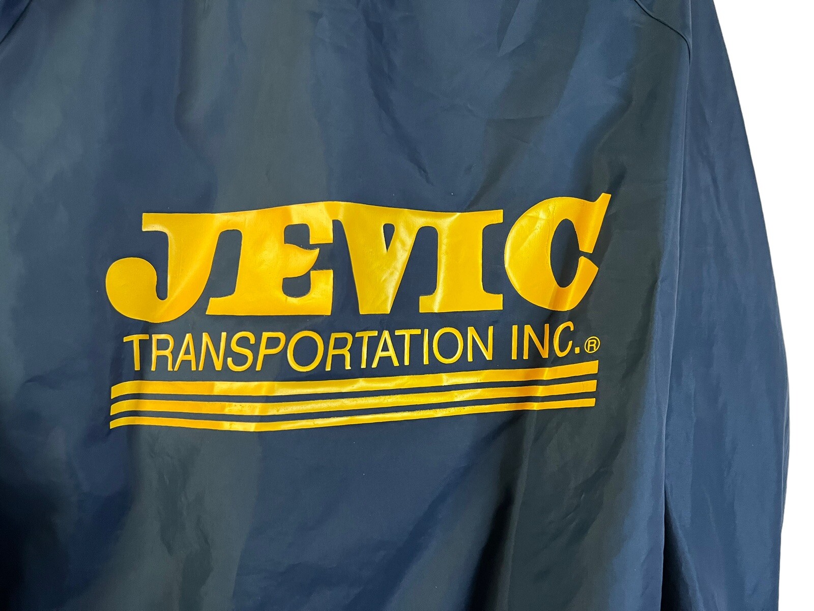 Jevic Transportation Inc Mens Vintage Windbreaker Jacket Size XL | eBay