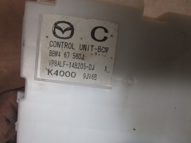 2012 Mazda 3 Body Module Control Unit BCM Bbm4 67 560j OEM for sale ...