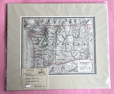 Pre-1900 - Antique Colors Lithograph Map