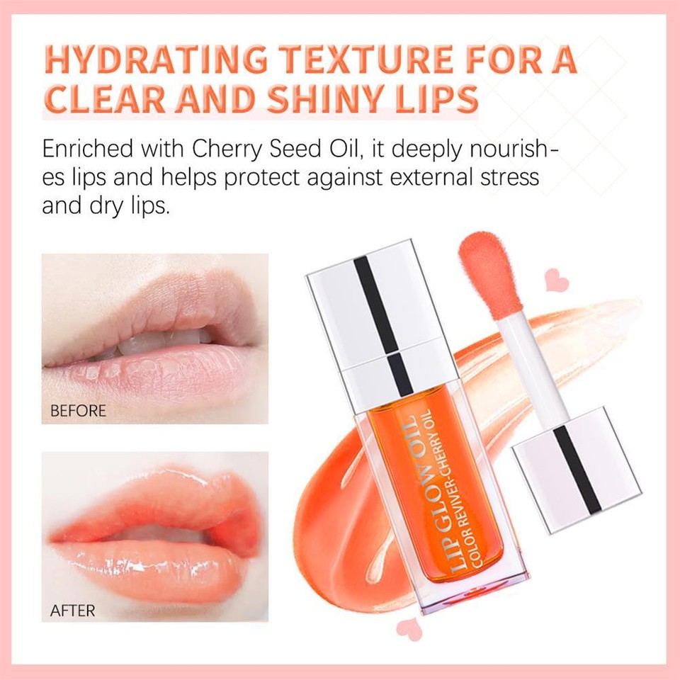 1 PCS Lip Gloss Set Lip Oil Tinted Lip Plumper Jelly Moisturizing Lips ...