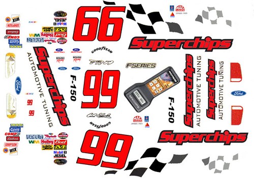 #99 Carl Edwards Superchips Ford 1/24th Scale Waterslide Nascar Truck ...