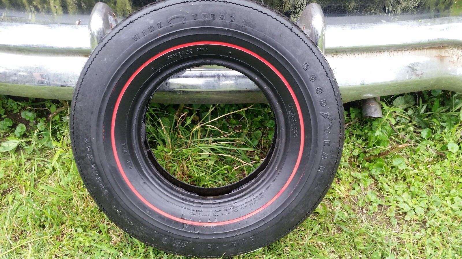 Vintage Goodyear REDLINE speedway Tire RARE D70-13 Mustang Nova mopar ...