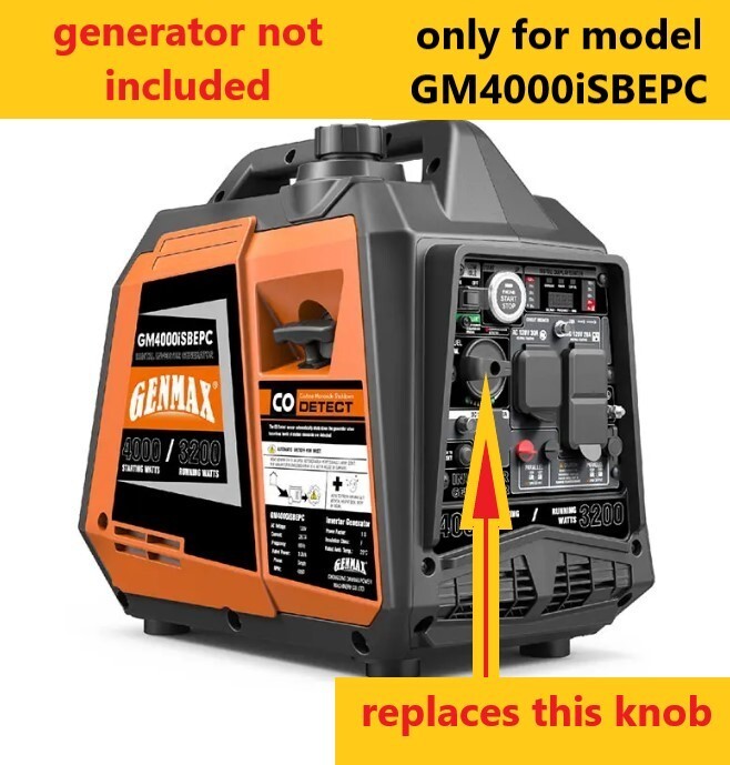 Genmax GM4000iSBEPC Inverter Generator Knob Fuel Switch + screw - 3D ...