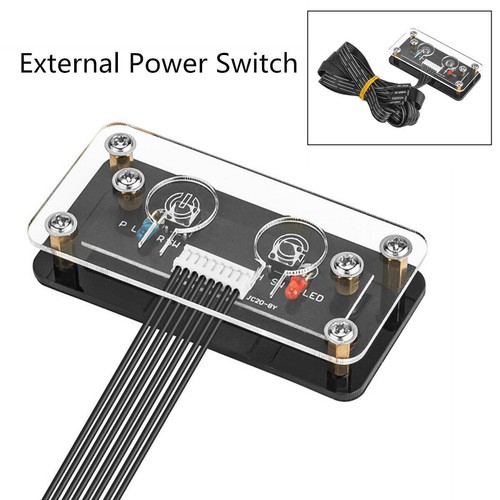 NEW Desktop Computer PC Case External Power Switch Power Button+Restart ...