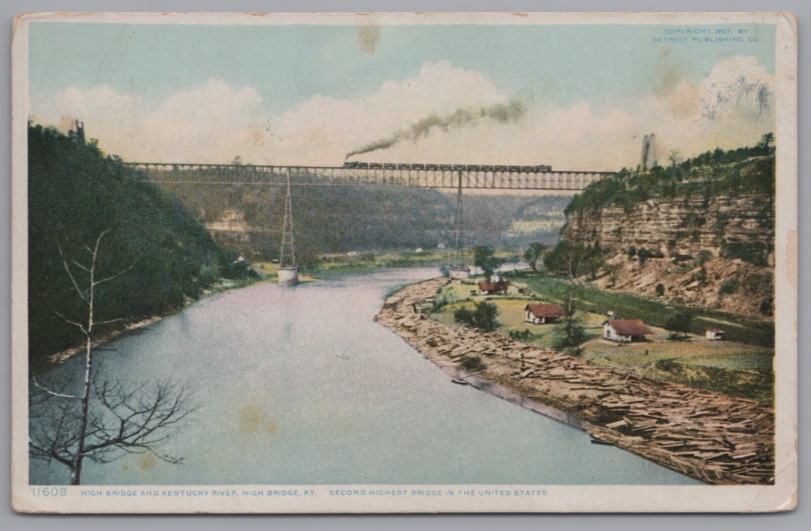 Postcard - High Bridge Kentucky River Railroad KY Travel Train Trestle ...