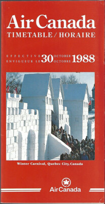 Air Canada system timetable 10/30/88 [0101] Buy 4+ save 25% | eBay