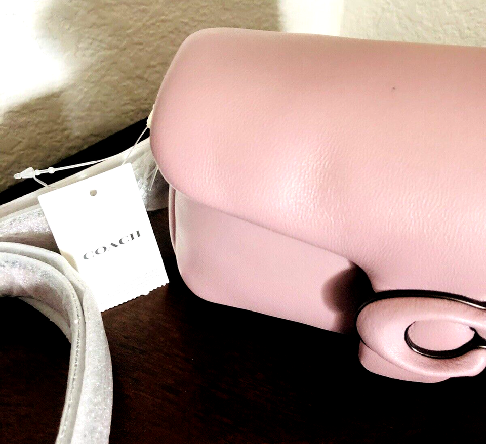 COACH Pillow Tabby 18 Nappa Soft Leather Mini Bag Purse Ice Purple ...