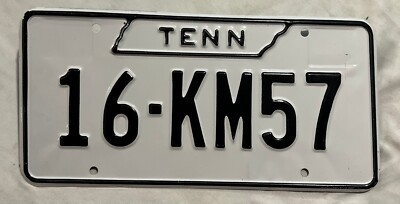 LICENSE PLATE S TENNESSEE 16- KM57 | eBay