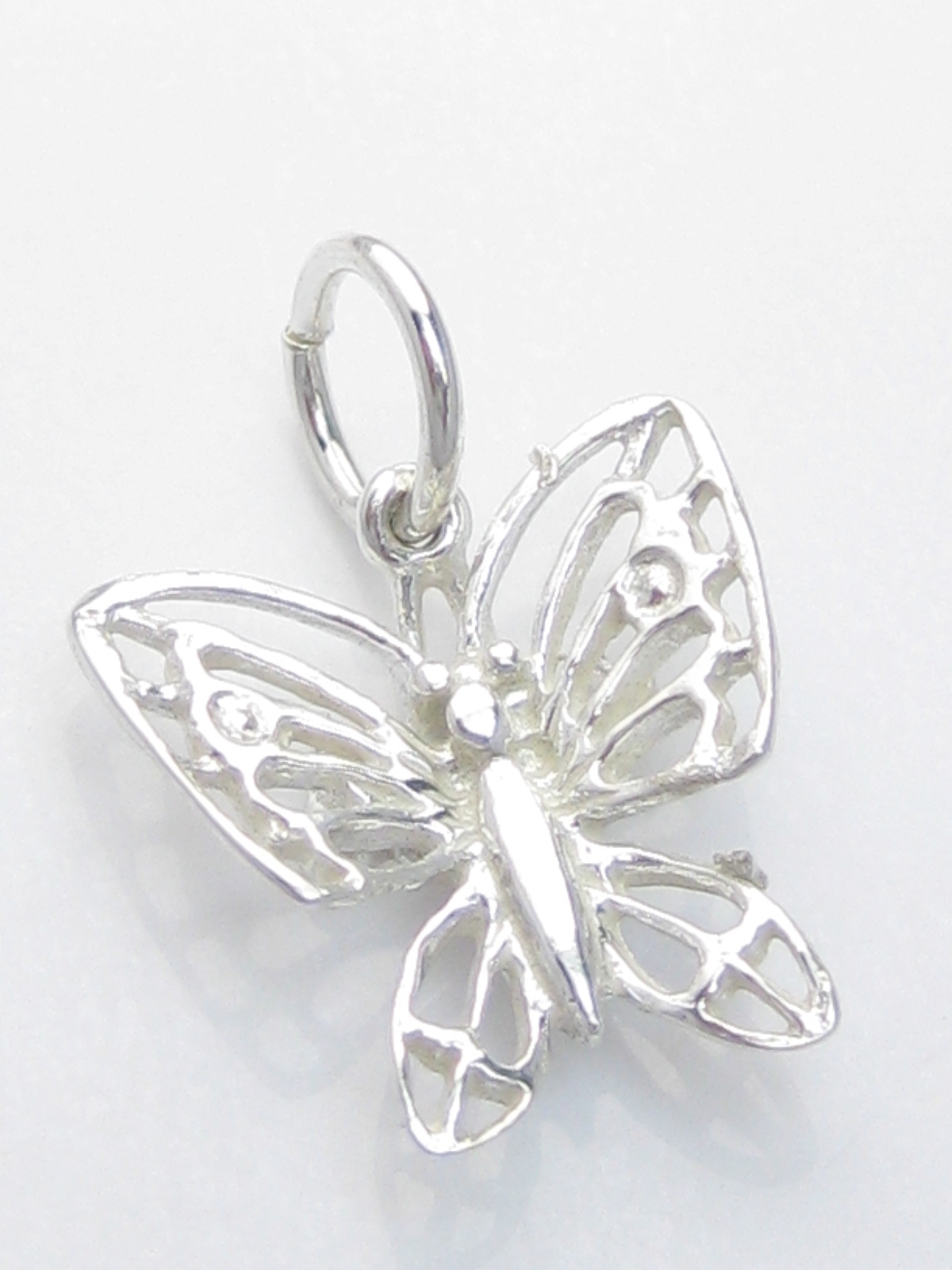 Butterfly sterling silver charm .925 x 1 Butterflies charms- | eBay
