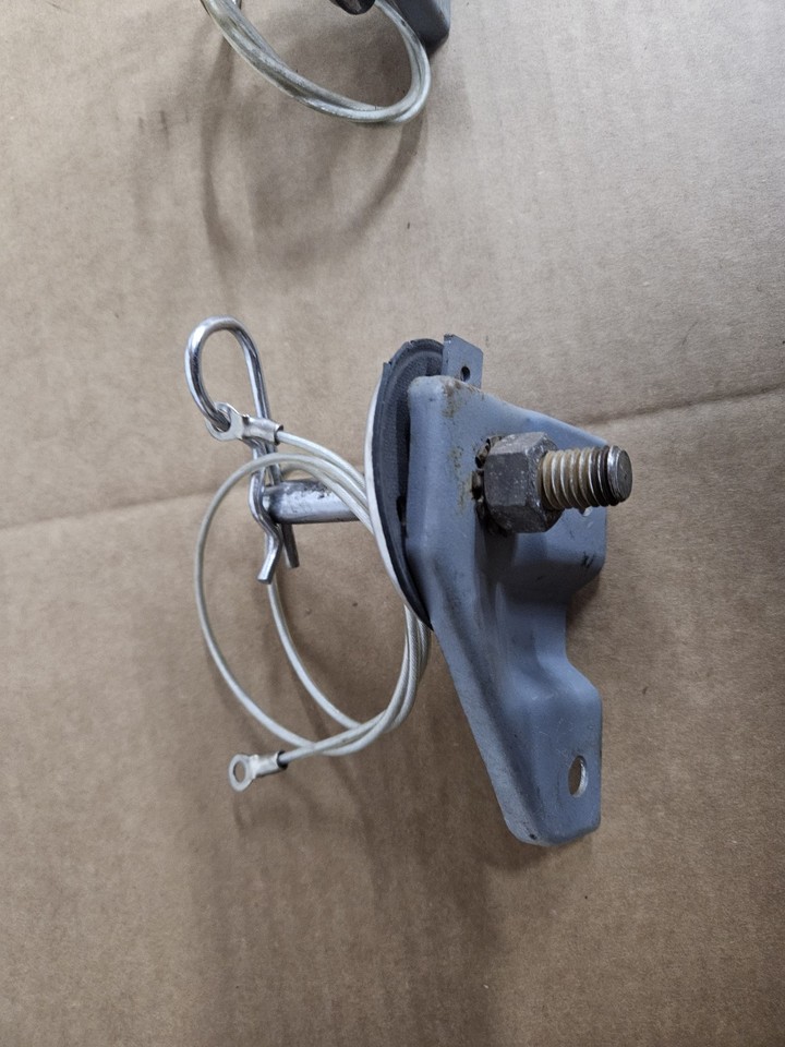 Mopar Original Used Cuda Hood Pin and Bracket Pair, Complete Set | eBay