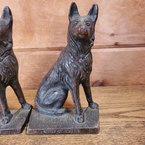 Vintage Chief of Police German Shepherd Cast Iron Copper/Bronze ...