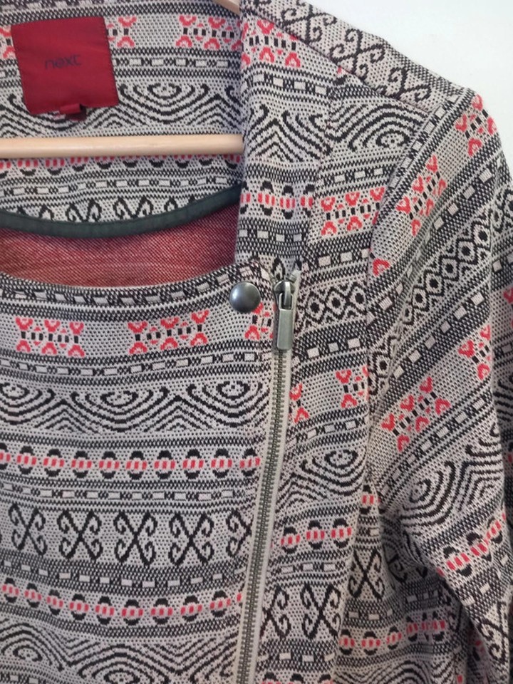 Next patterned zip jacket / cardigan – UK 16 | eBay UK
