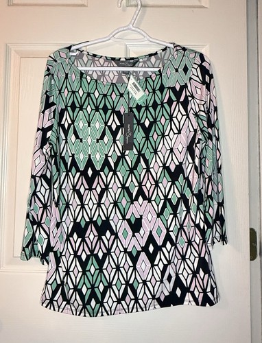 NWT Women’s Market & Spruce Top Size Large Mint 3/4 Length Sleeve | eBay