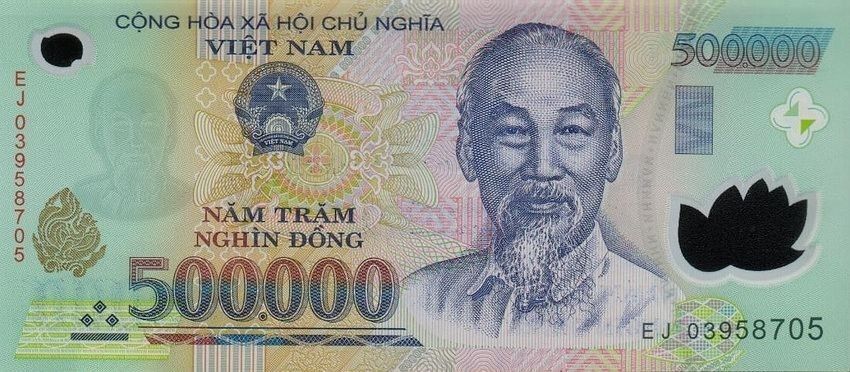 1,000,000 Vietnamese Dong 2 X 500K VND Polymer Notes | eBay