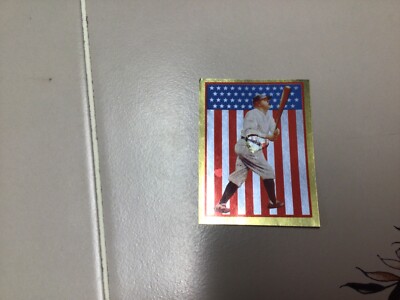 1983 Topps Sticker BABE RUTH #2 Gold Foil USA Flag Yankees HOF | eBay