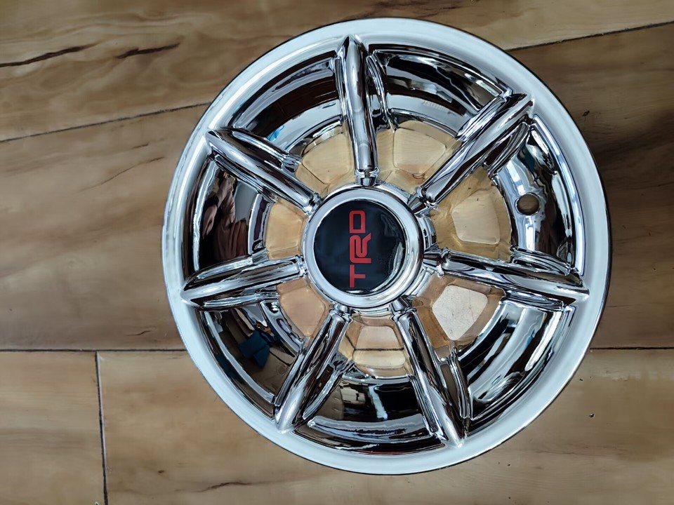 10 Inch Golf Cart Hub Caps Wheel Covers W/ Chrome Spokes For EZGO Cub ...
