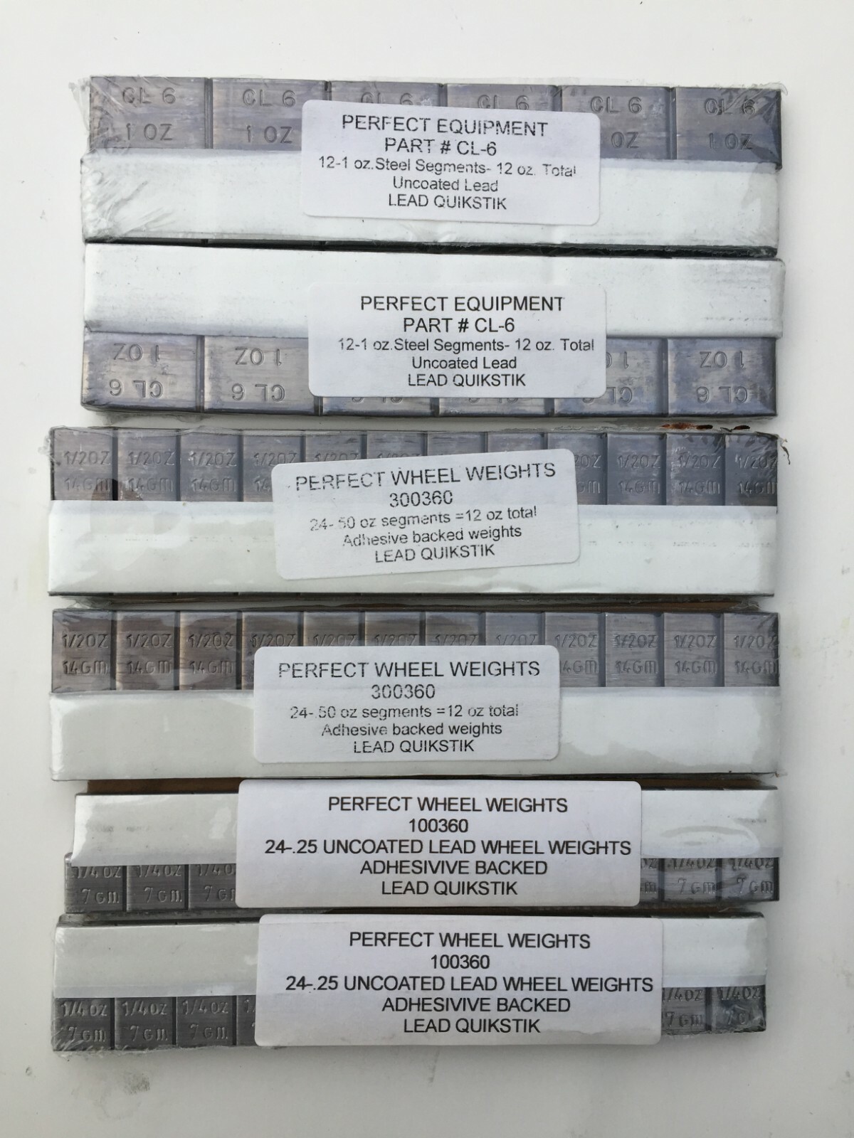 PERFECT .25,.50,1 oz SELF ADHESIVE STICK ON UNCOATED LEAD WHEEL WEIGHTS ...