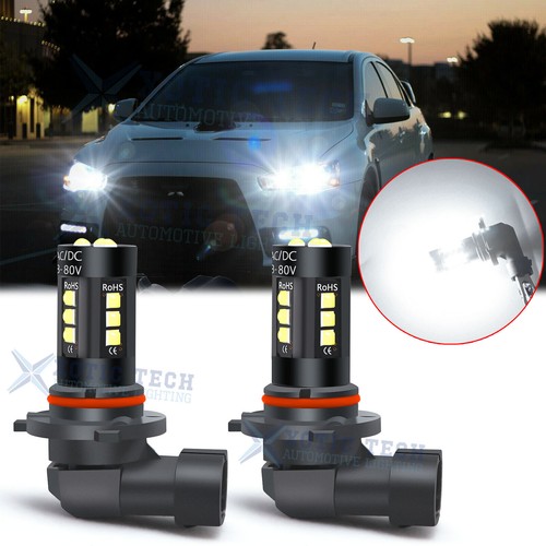 White LED Headlight Bulbs 9005 DRL For Mitsubishi Lancer EVO Outlander ...