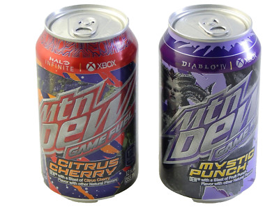Mountain Dew Game Fuel Citrus Cherry Mystic Punch Full 12 Oz Can New ...