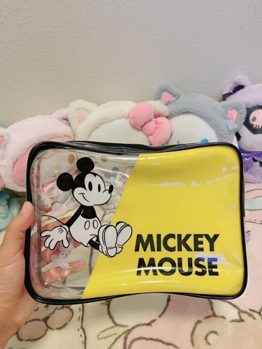 Daiso Disney MICKEY MOUSE VINYL MARKUP POUCH w/ GUSSET- FAST SHIPPING ...