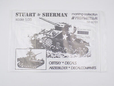 Propagteam Decal 1/35 WWII US Stuart & Sherman Tank | eBay