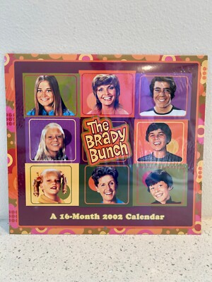 THE BRADY BUNCH - 2002 - 16 Month Calendar - Factory Sealed Never Used ...
