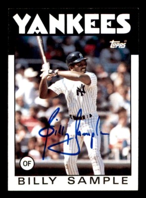 1986 Topps Baseball #533 Billy Sample Signed Autograph (No COA) | eBay