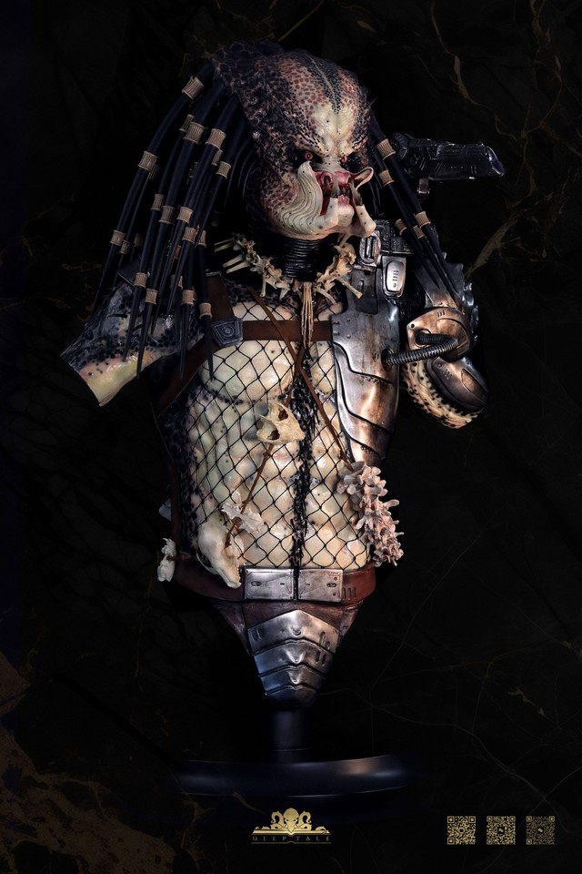 Deeptale Studio 1/1 Alien Hunter Predator P1 Bust Collectible Statue IN ...