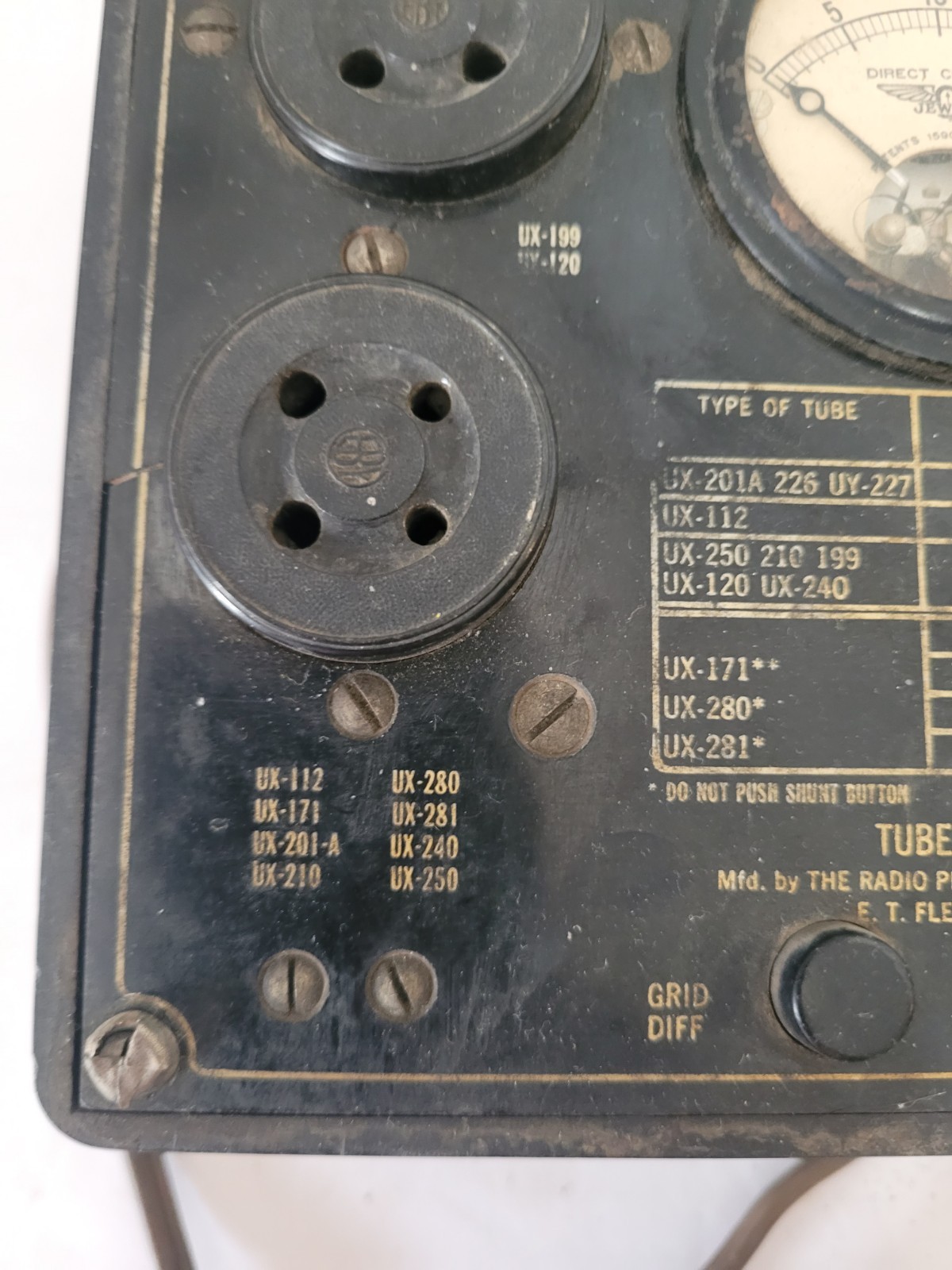 RADIO PRODUCTS TUBE TESTER - 4 PIN TUBE UX SERIES 5 PIN TUBE UX | eBay