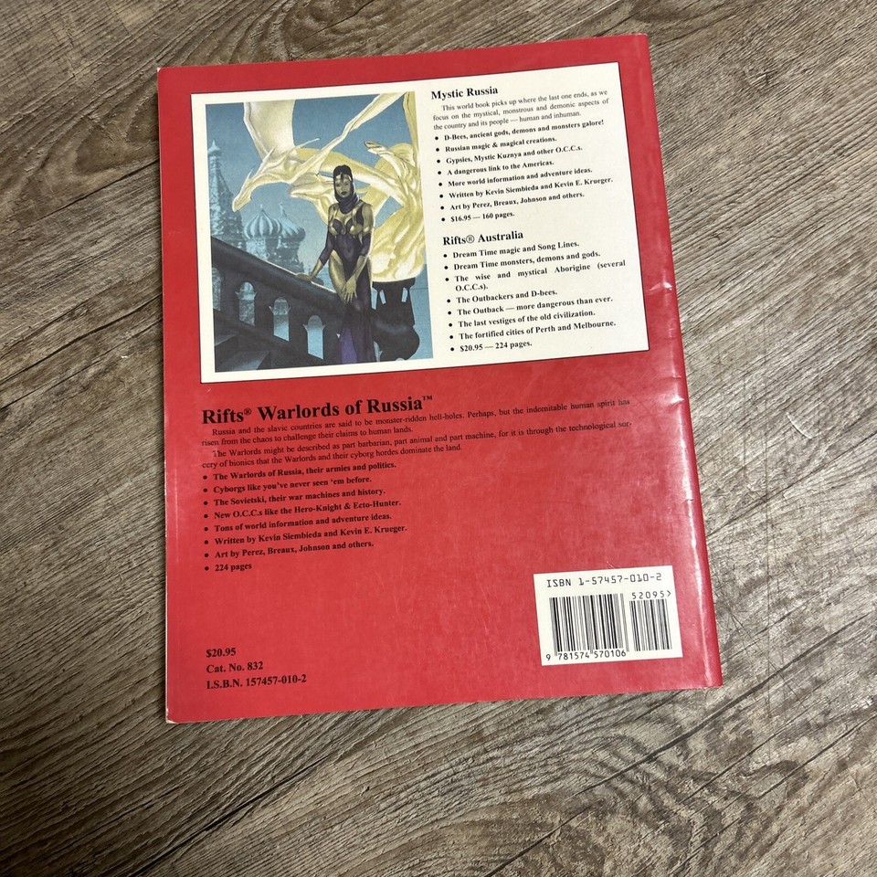 Rifts World Book 17: Warlords of Russia Siembieda, Kevin Rifts ...