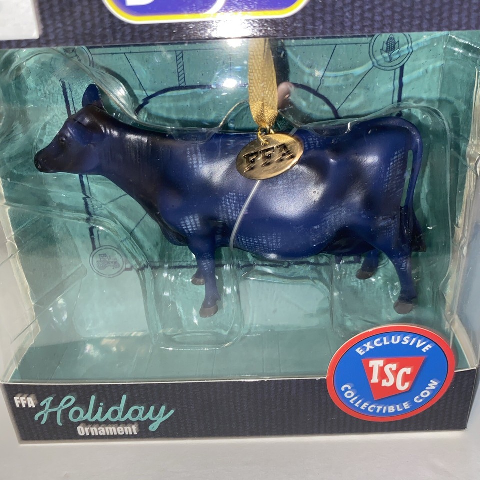 Breyer COW 301189 TSC Exclusive FFA Blue Cow Holiday Ornament 2023 | eBay