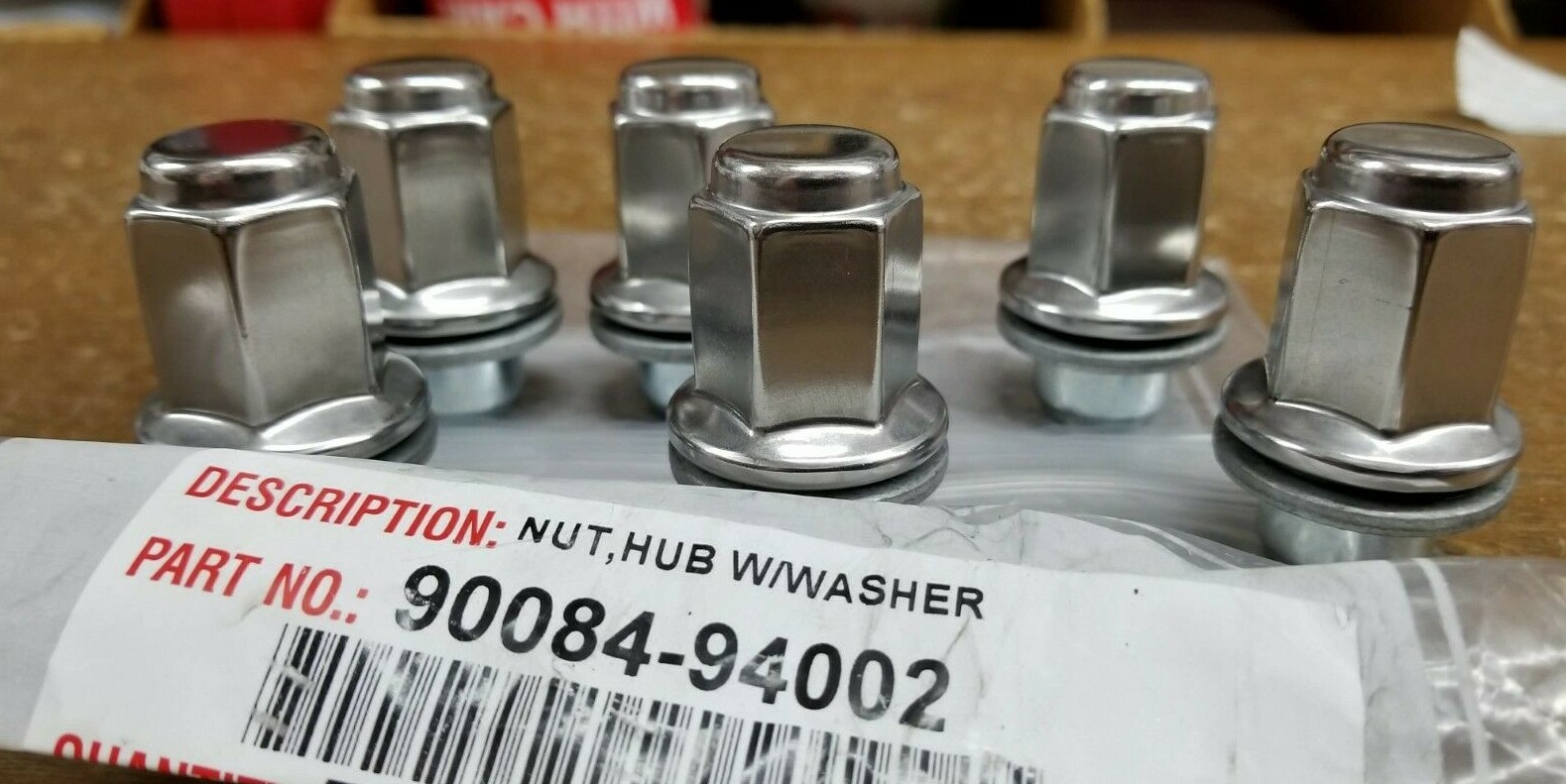 Genuine Toyota, Lexus OEM Chrome Wheel Nut (LUG) 90084-94002 - Set of 6 ...
