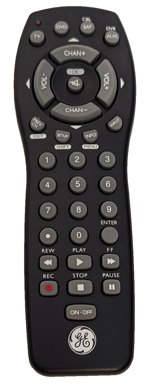 GE Universal TV Remote Control DVD Cable DVR Satellite Rc24993-c 2002 ...