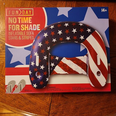 Fun Day Pool Inflatable Stars And Stripes Sofa New American Flag ...