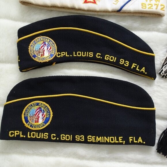 Lot Of 8 Veterans Of Foreign Wars And American Legion Hats Garrison Cap ...