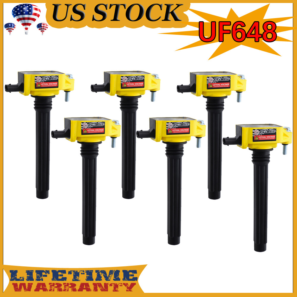 6 Ignition Coils UF648 For 2011 2012 2013 2014 15-2019 Dodge Grand ...