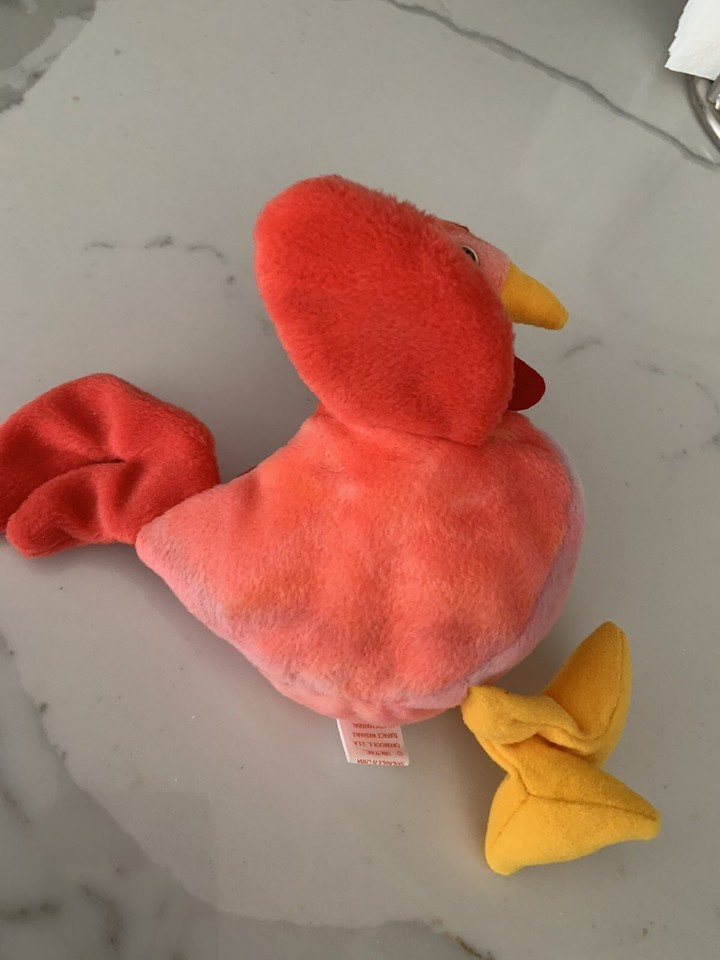 Ty Beanie Baby Strut the rooster, 1996, with the rare tag errors | eBay