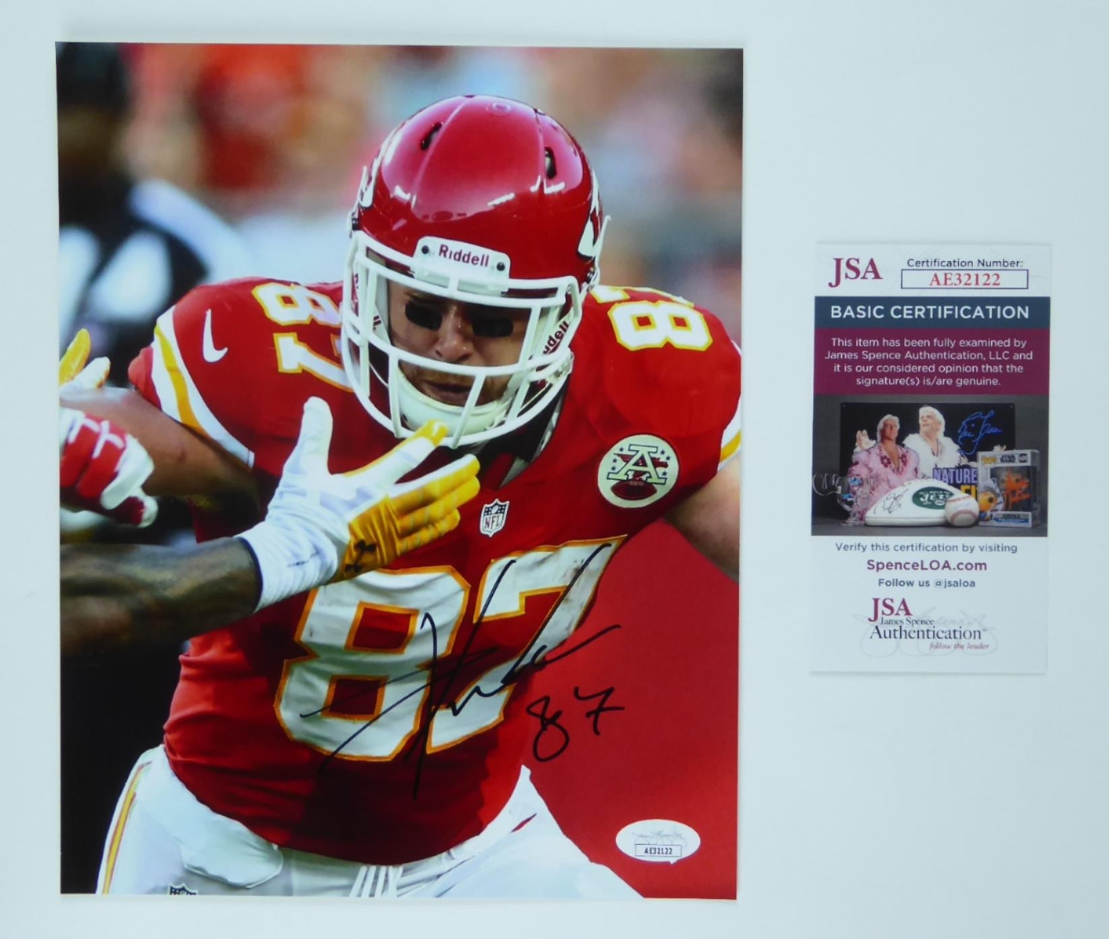 Travis Kelce Autographed Memorabilia | Signed Photo, Jersey ...