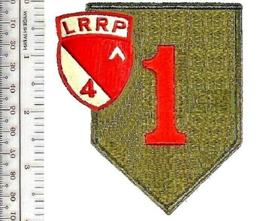 US Army Vietnam LRRP 1st Infantry Division 4th Cavalry Regiment D NO ...