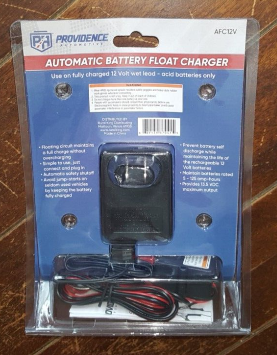Automatic Battery Float Charger: Maintains a Full Charge w/o Overcharge ...