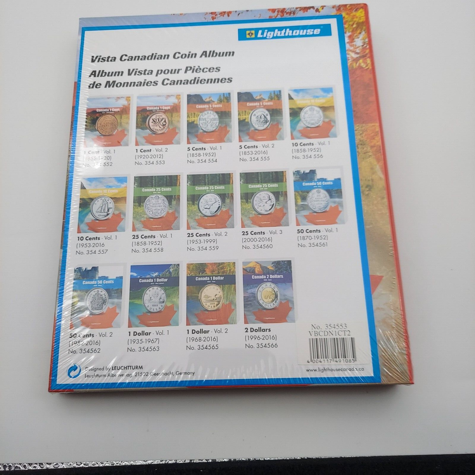 Lighthouse Vista Canadian Large Cent Coin Album 1858 - 1920 | eBay