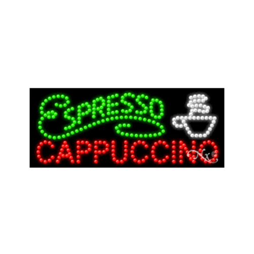 LED Neon Sign Espresso Cappuccino 27"L x 11"H #20235 | eBay