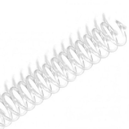 GBC - COLOR COIL SPINES " CLEAR " 6, 8, 10, 12, 14, 16, 18, 20, 22, 25 ...