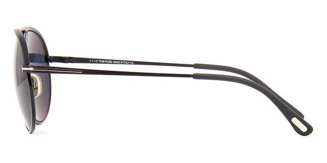 Tom Ford FT 0772 Gio 02a Shiny Black/smoke Metal Men's Sunglasses for ...