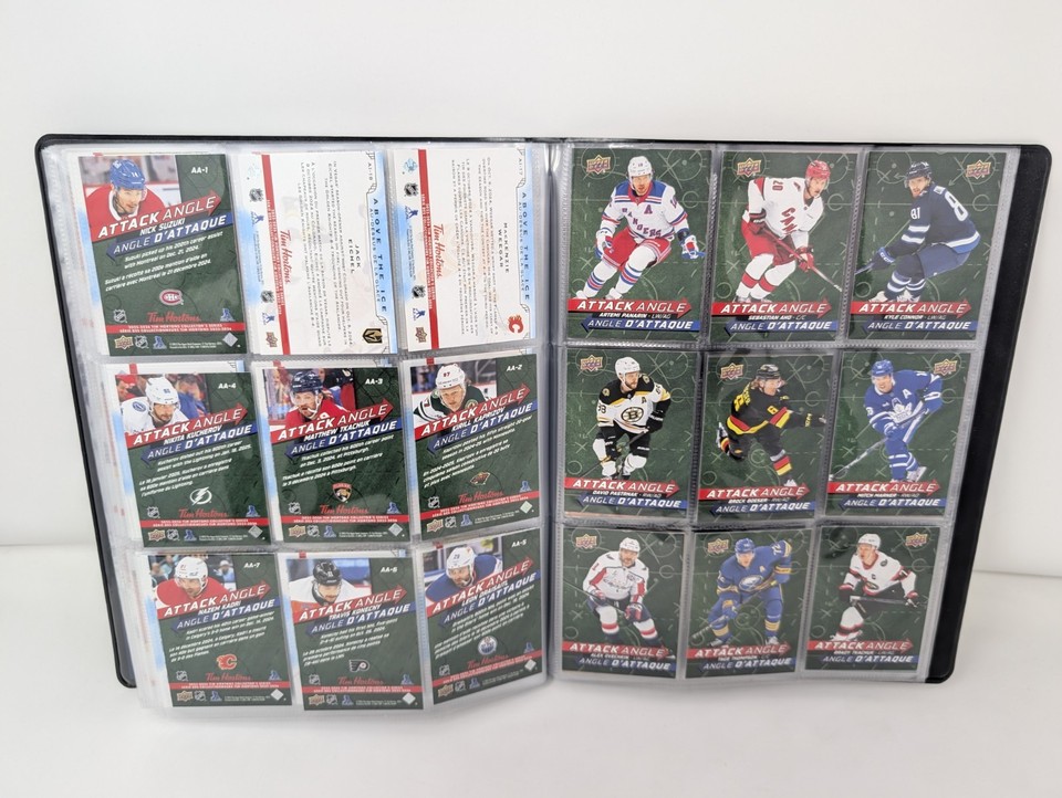 2025-26 Upper Deck Hockey Tim Hortons Set With Binder 6 Inserts Up to ...