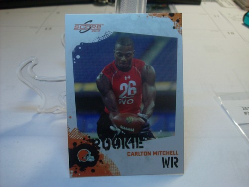 2010 Score Football #317 - Carlton Mitchell RC - Cleveland Browns 10 ...