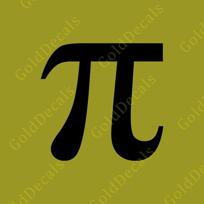 Pi - Vinyl Decal Bumper Sticker Window Laptop Sticker Math Nerd Geek ...