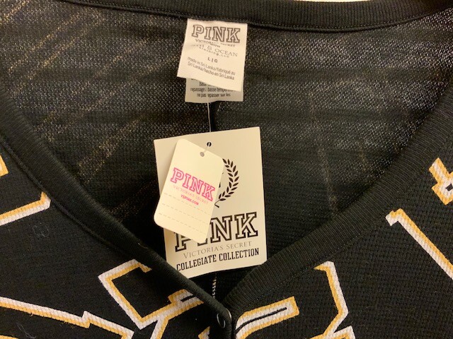 NWT Victoria's Secret PINK Iowa Hawkeyes One Piece Pajamas Size Large ...